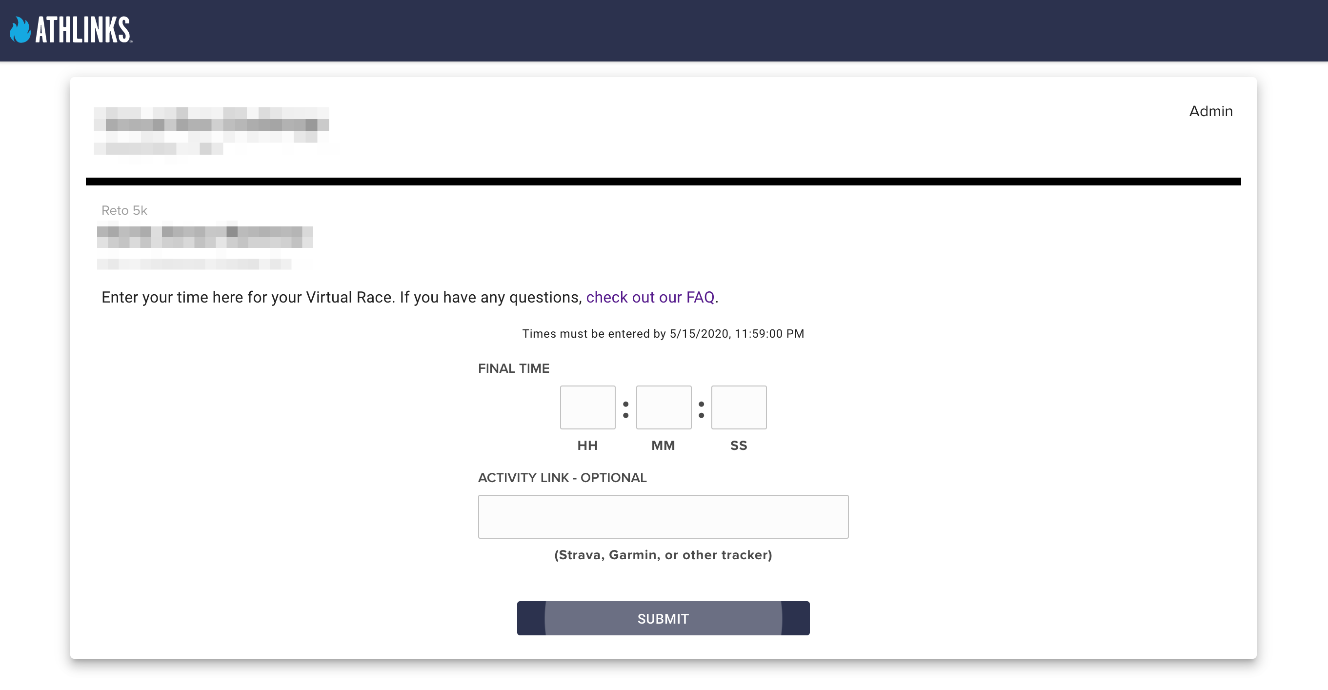Timer VIRTUAL RACE FAQs – Athlinks Partners